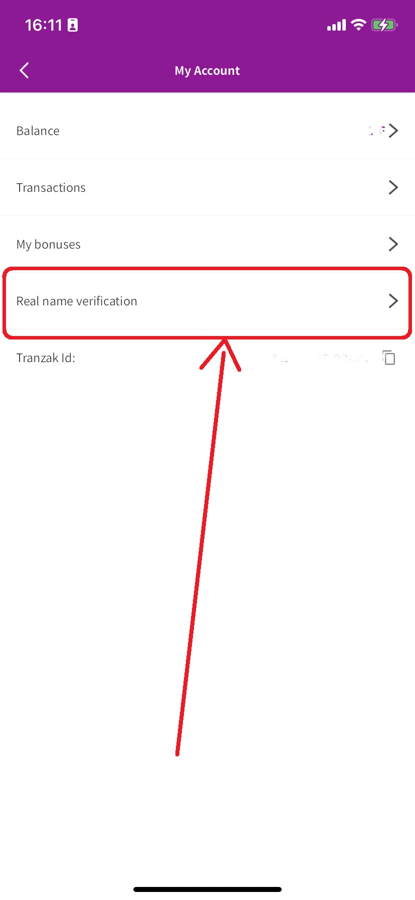 Tranzak For Business Dashboard